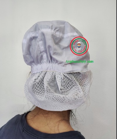 Mũ Công Nhân Thực Phẩm Trắng - Bảo hộ Lao Động An Phú Safety
